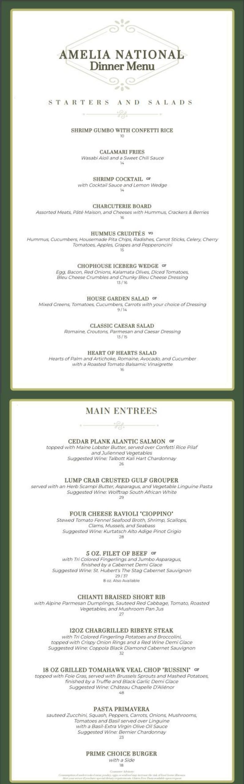 Dining & Social | Amelia National Golf & Country Club